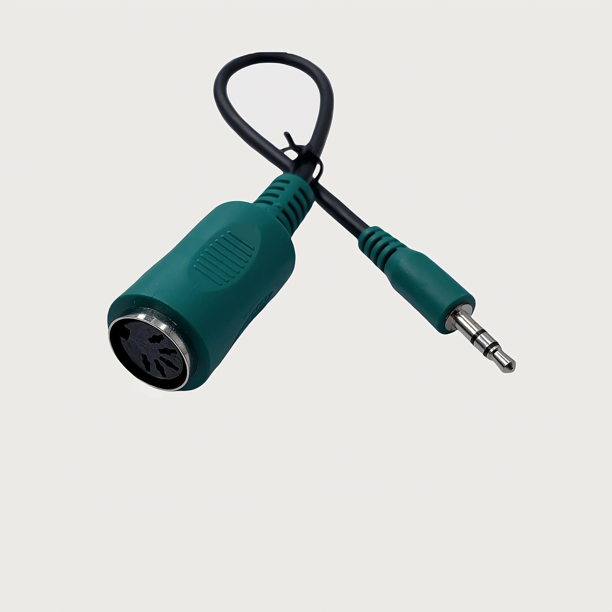 Зеленый аудиокабель MIDI Type-B на 5-контактный DIN, 9-9.4 дюйма, модель DOC-AV015-0023