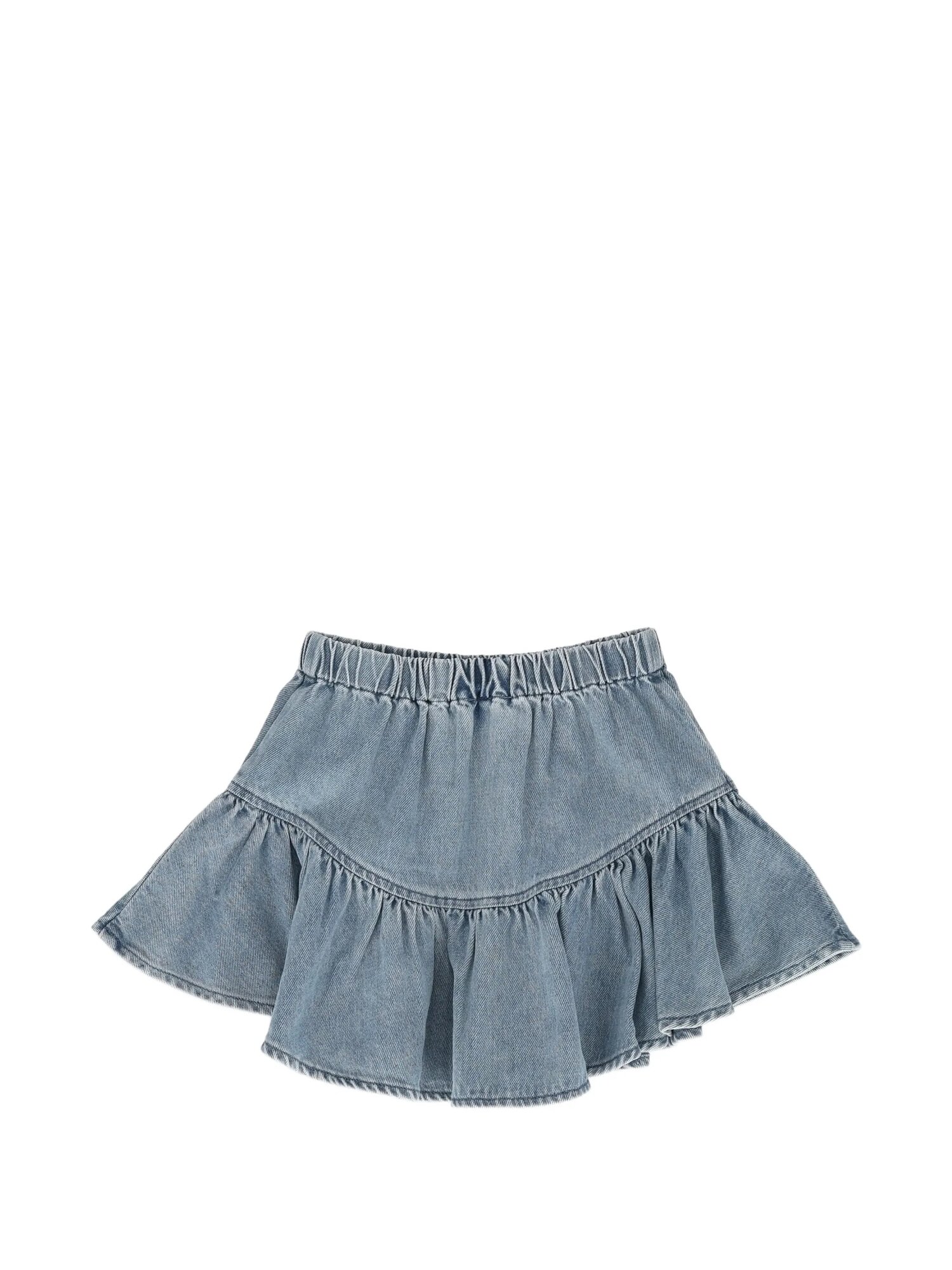 Юбка DOUUOD Kids Ruffled-trim denim skirt, размер 12 лет — фото 1