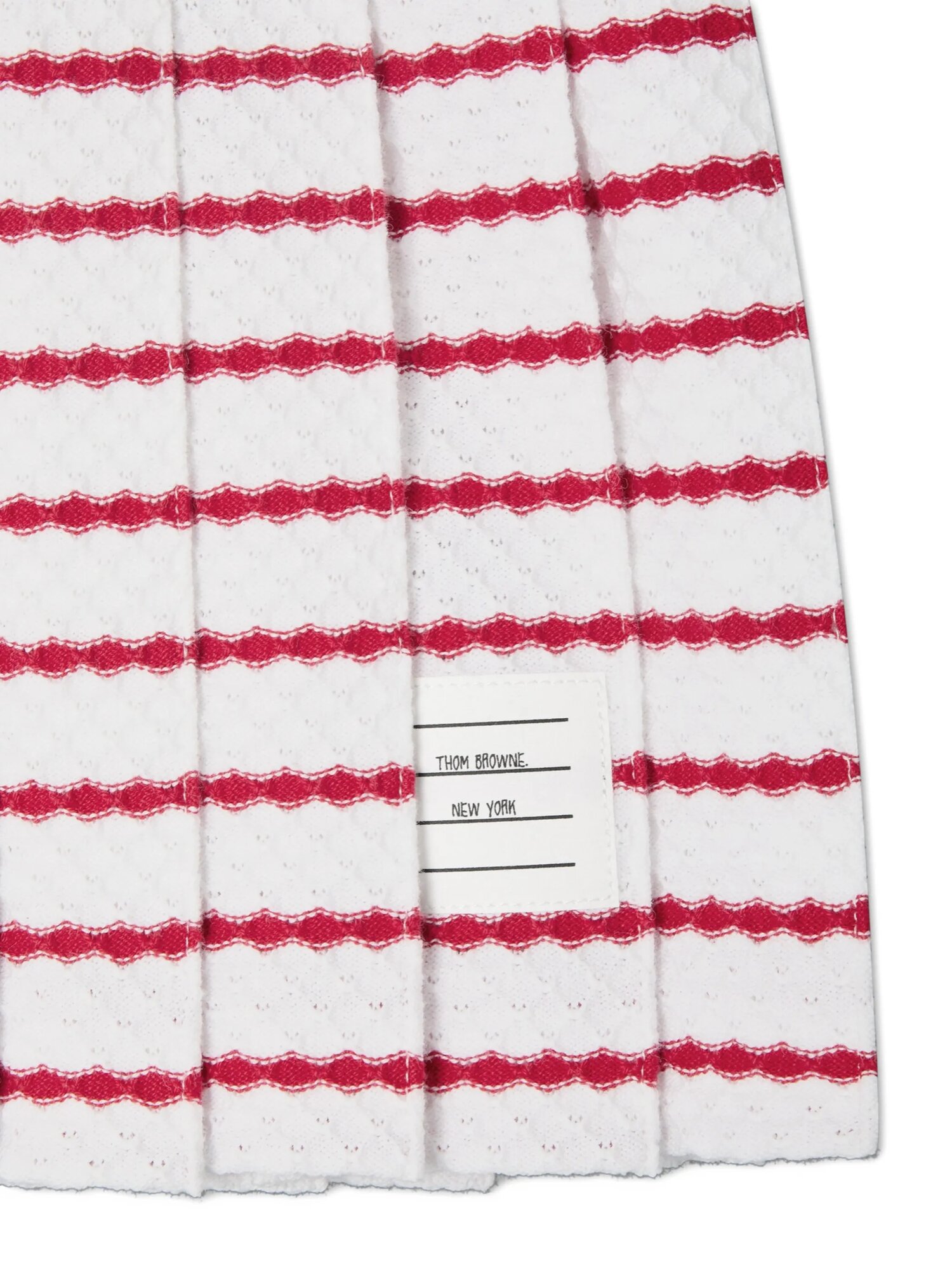 Юбка THOM BROWNE, размер 12 лет, бежевый/белый — фото 1