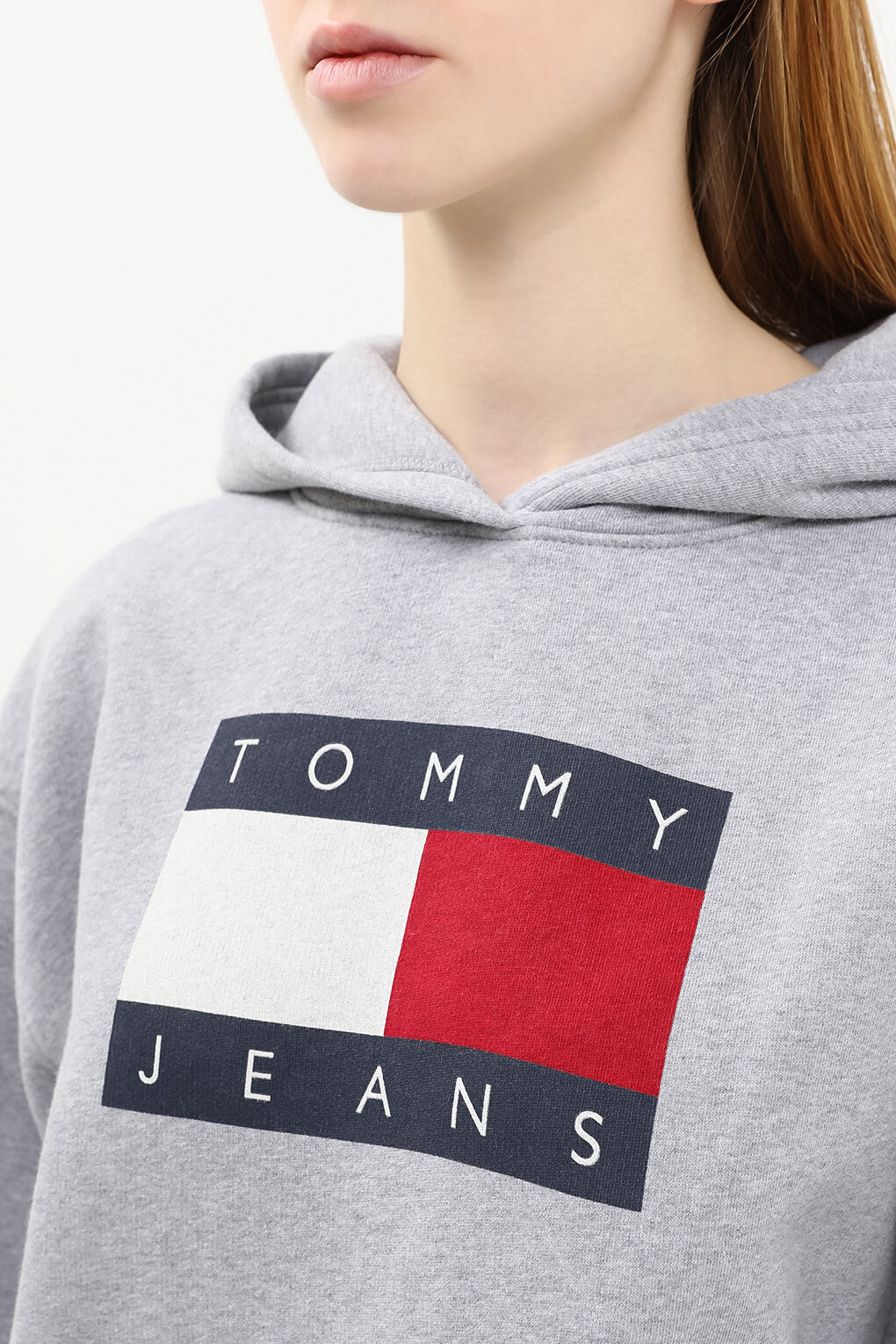 Худи Tommy Jeans, размер M, , серый — фото 1
