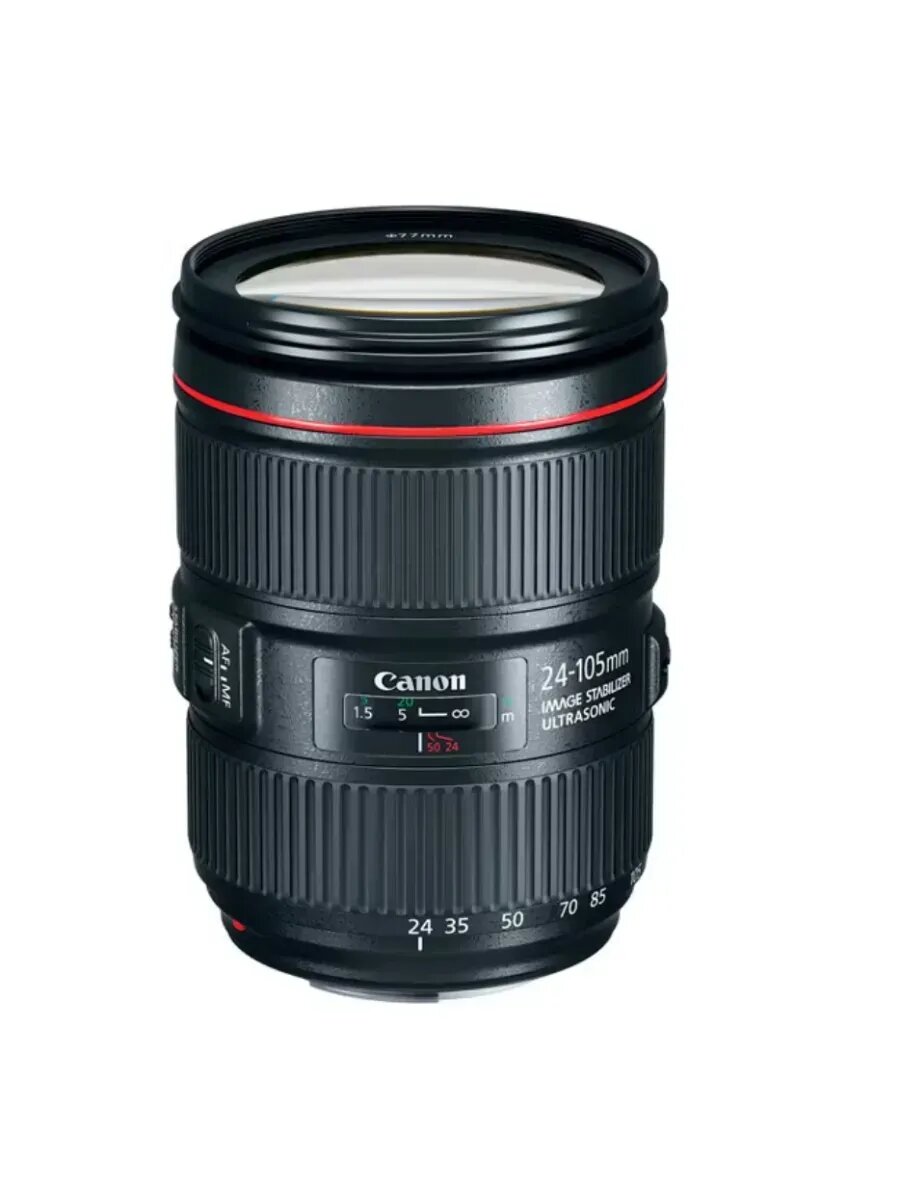Объектив Canon EF 24-105mm, f/4, L IS II USM, черный, антрацитный