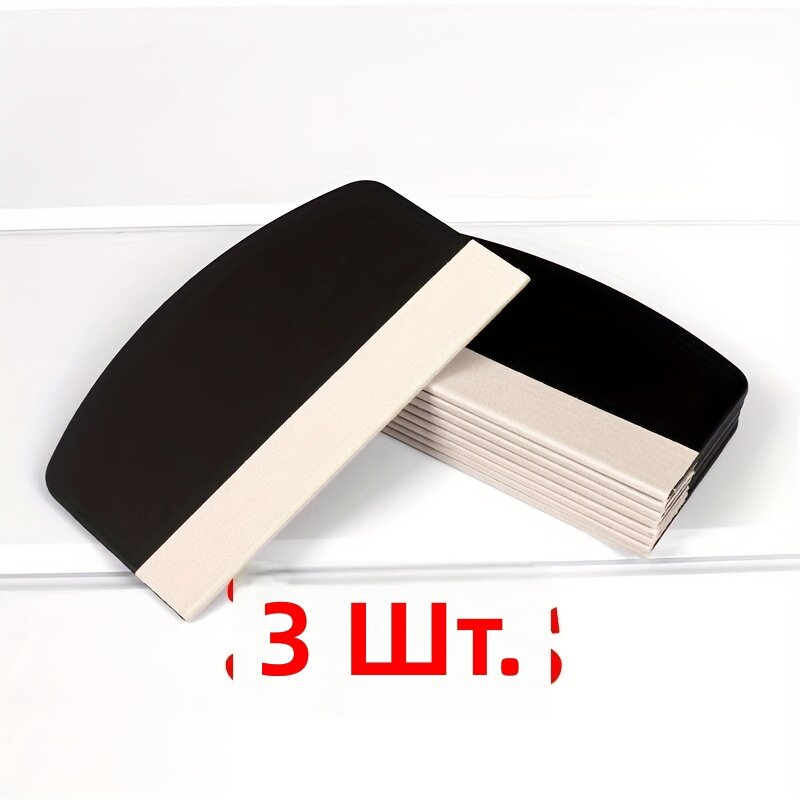 Карта для установки защитного стекла на смартфон, из твердого картона с силиконовой накладкой, 3 шт