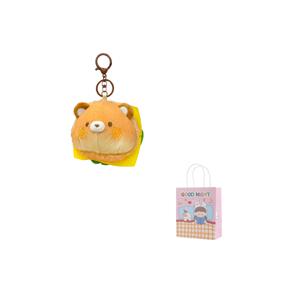 YANGWAWAHEXIAOXIONGTIAOWU MUFFIN Медвежонок с наполнителем Дом Коллекция Little Chef Брелок Мультяшный Плюшевые брелки 12CM