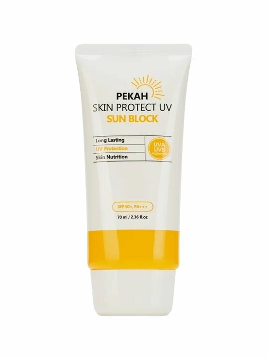 Солнцезащитный крем для лица и тела SPF 50+/PA+++ Pekah Skin Protect UV Sun Block