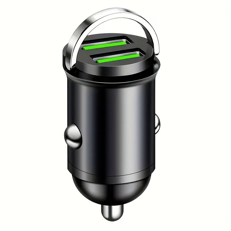 Двухпортовое мини USB-автомобильное зарядное устройство 5A быстрая зарядка для 12-24V, черный, K228-3