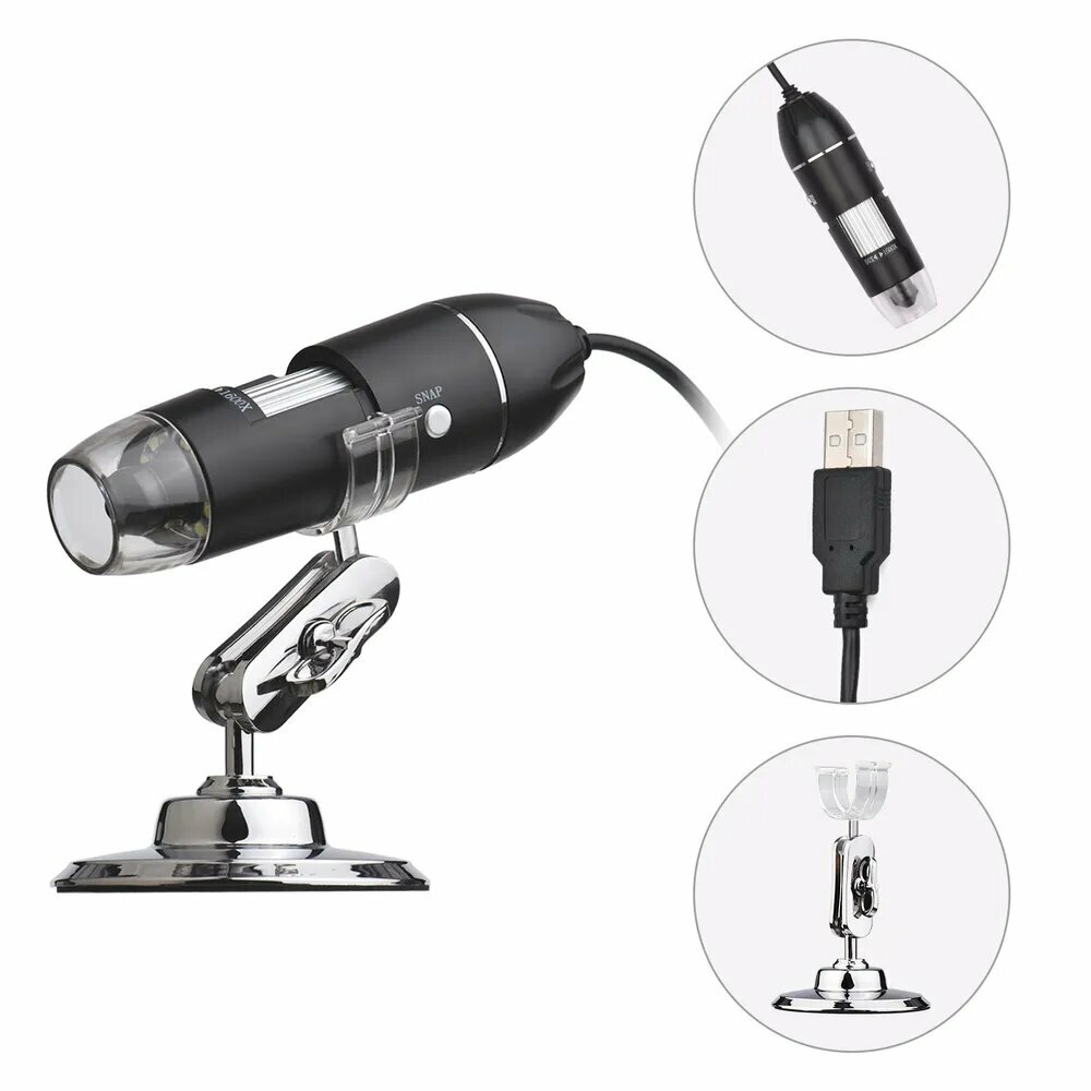1600X USB Портативный мини-электронный микроскоп Портативная цифровая лупа