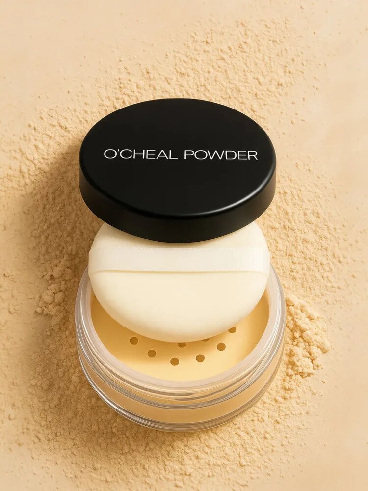 Пудра для лица минеральная, рассыпчатая (ТОН 02) Light and Silky Loose Powder, матирующая для фиксации макияжа / Корейская косметика