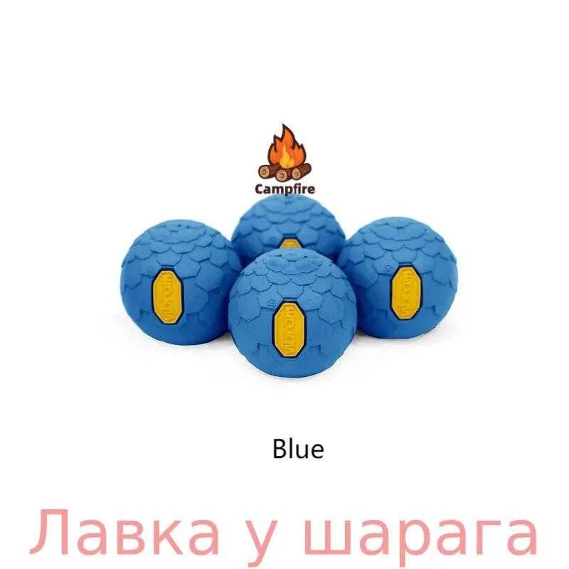 Аксессуары для туристического стула Helinox Vibram 55 мм, Blue, резиновые колпачки для ножек
