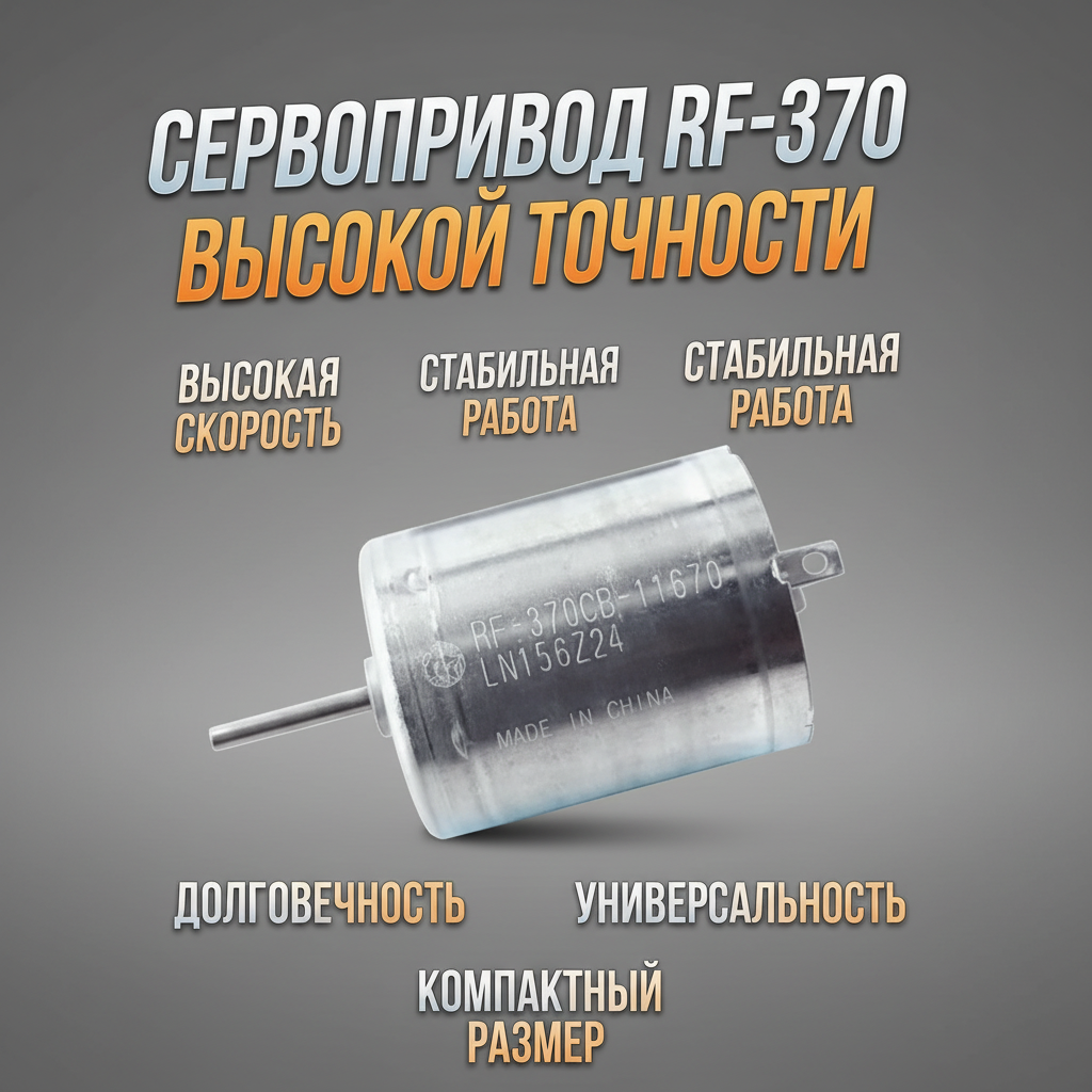 Миниатюрный двигатель постоянного тока MABUCHI RF-370CB-11670, 12-24В, 6000 об/мин