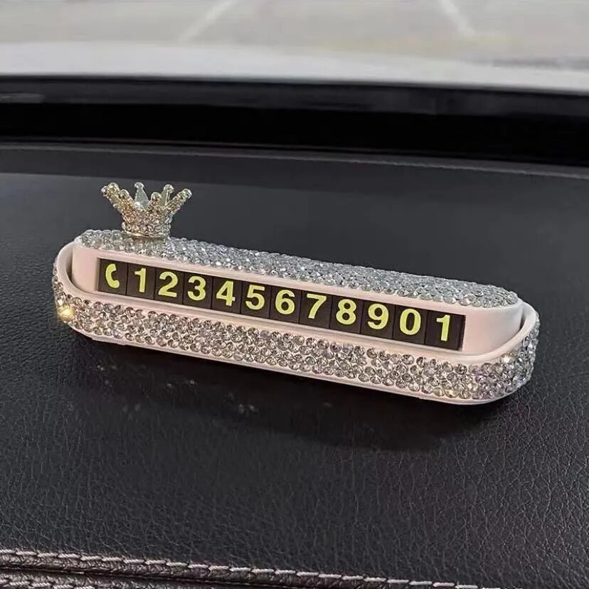 Парковочная автовизитка со стразами 1 шт.