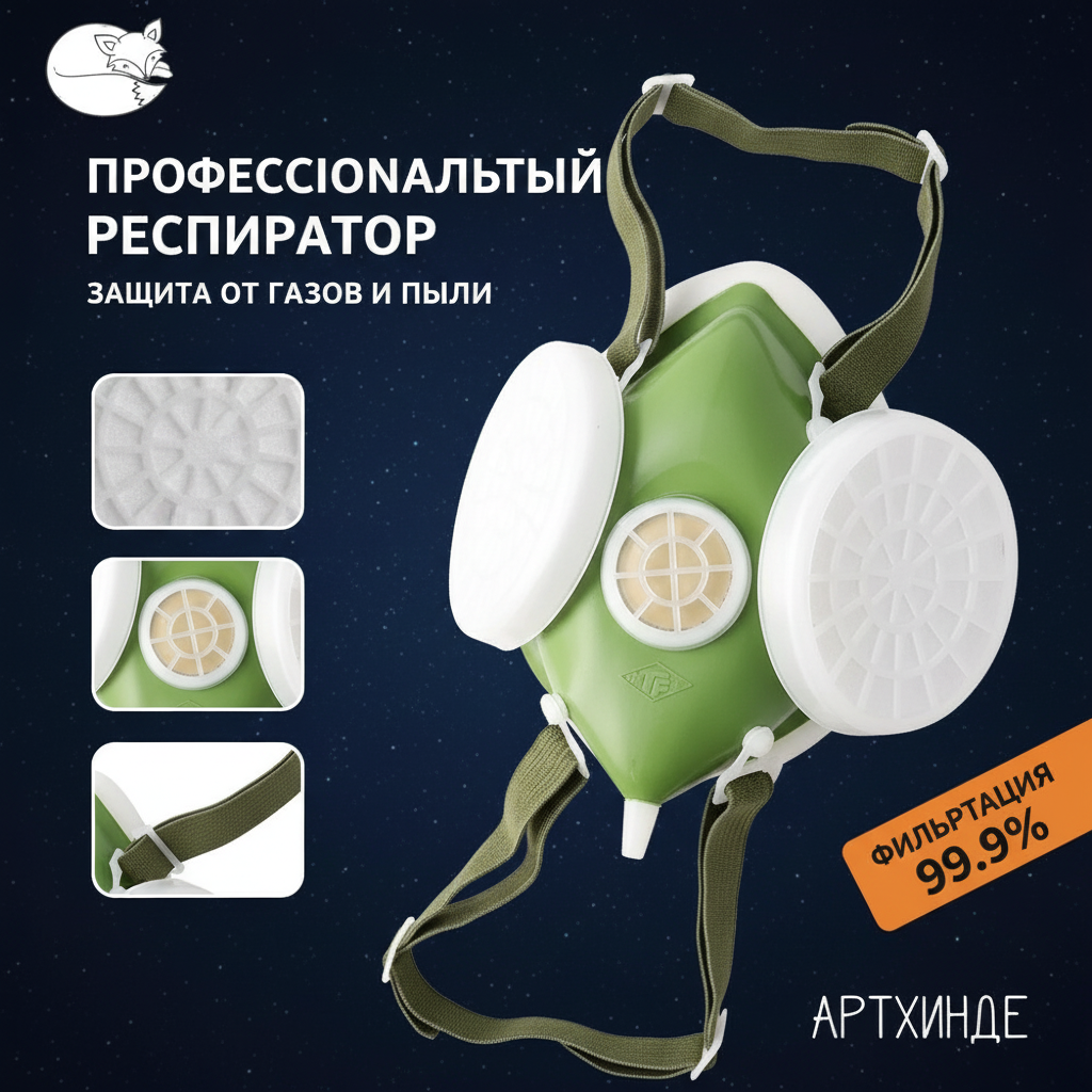 Противогаз, 1 шт.