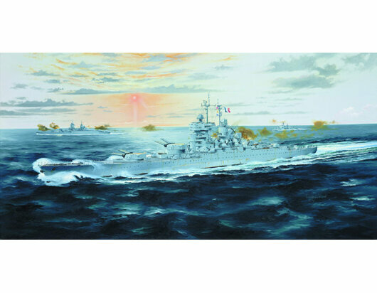 1/700 Французский линкор Жан Барт, модель 1950 года Сборочная модель