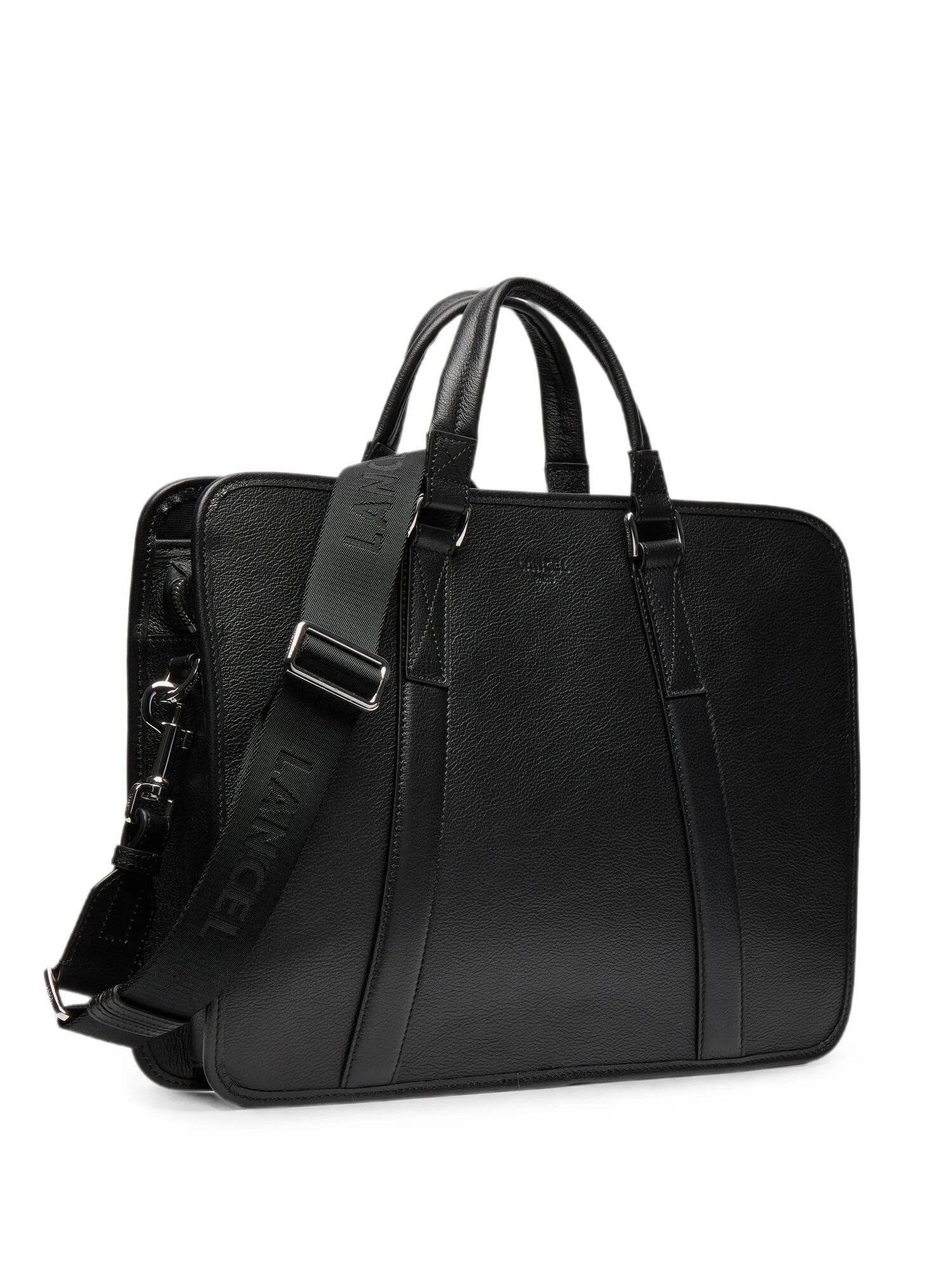 Сумка Lancel Grained-leather laptop bag
