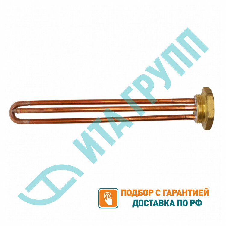 ТЭН 2кВт (2000Вт) RDT, резьбовой 42мм для Ariston, De Luxe, Real, Thermex, под анод М6, 30221
