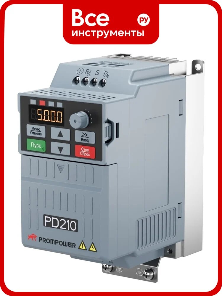 Преобразователь частоты Prompower PD210-AB007B, 230В, 4А, 0.75кВт PD210AB007B