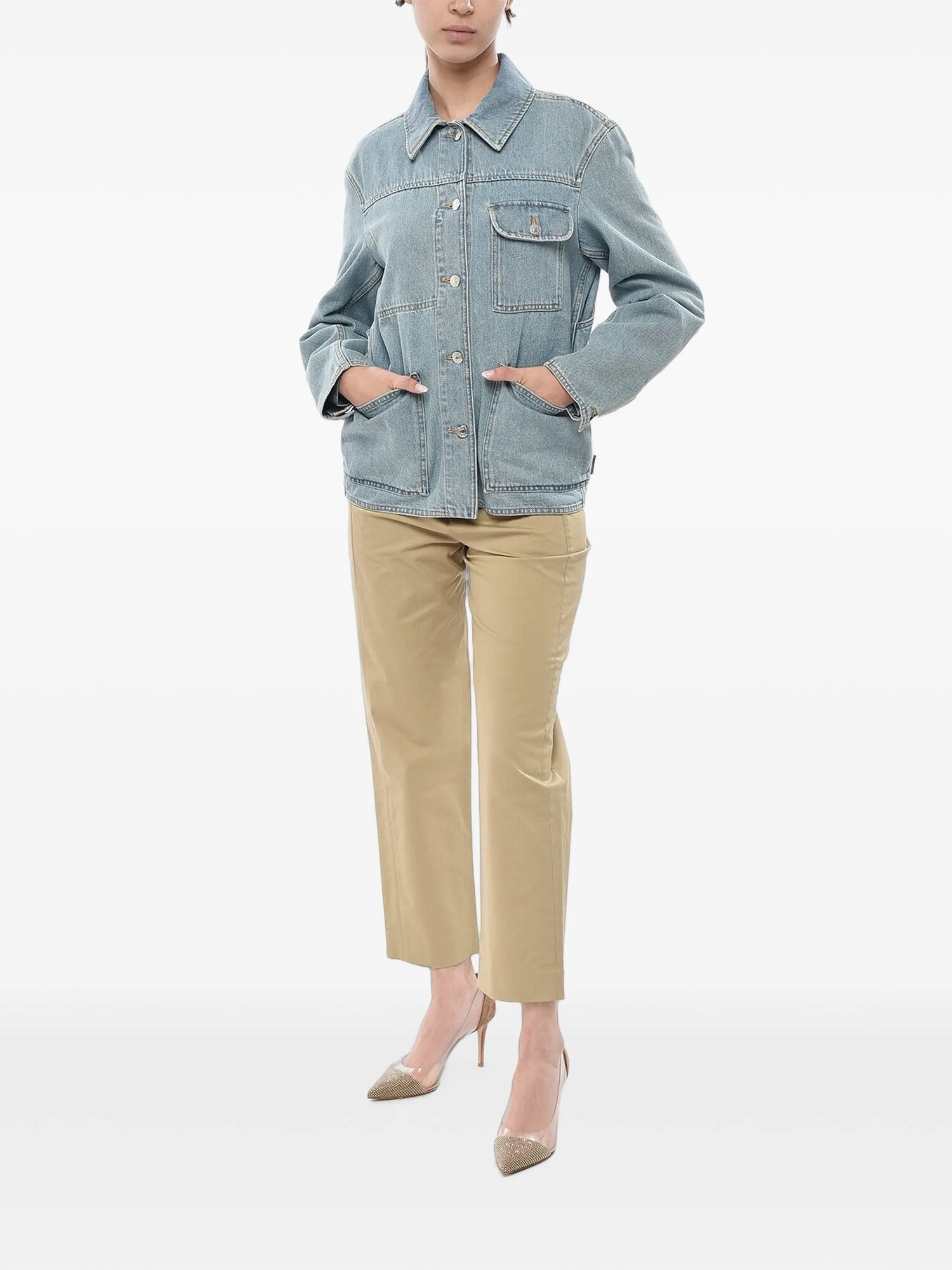 Куртка Woolrich Denim jacket, размер 48, blue — фото 1