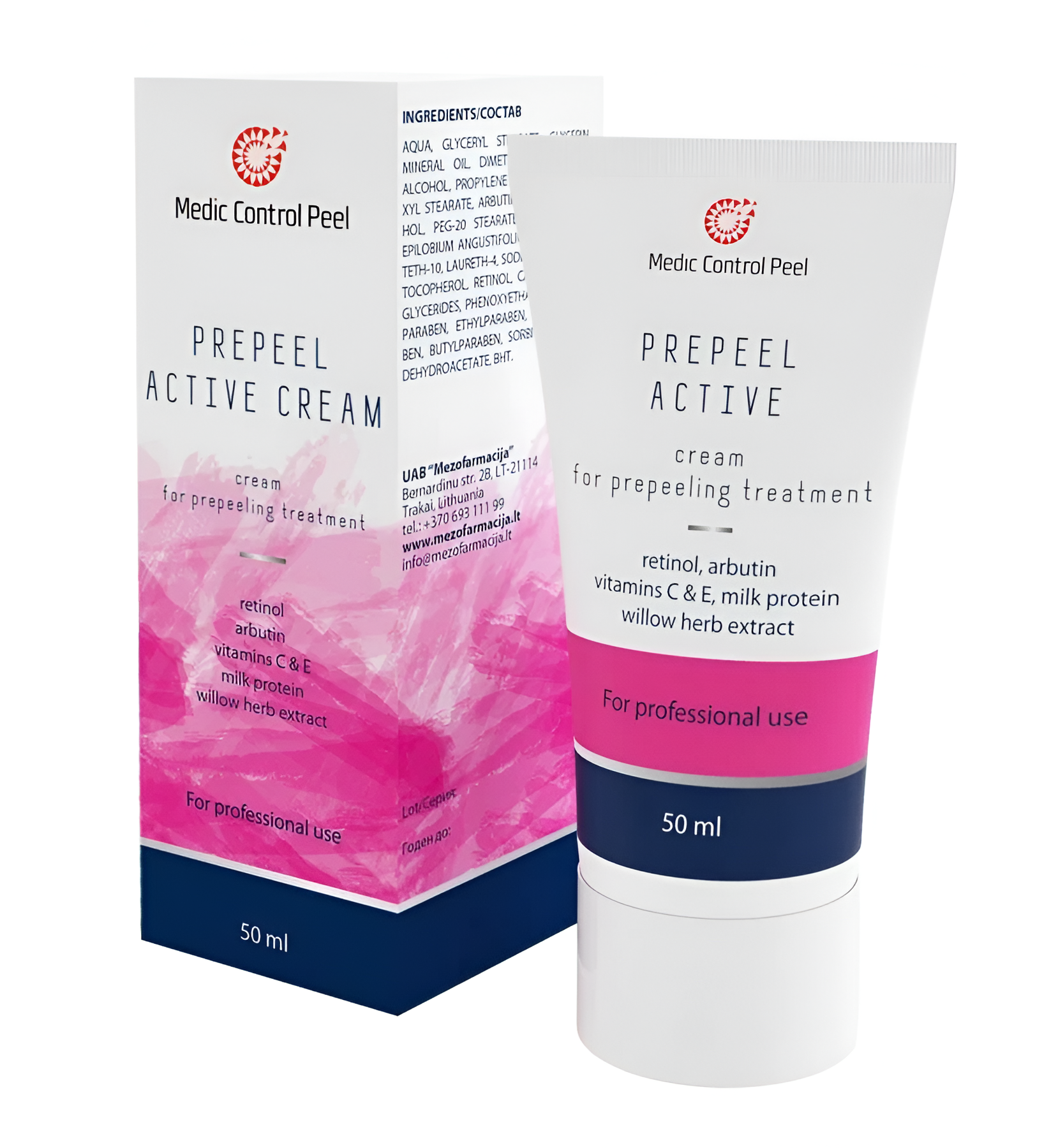 Medic Control Peel Prepeel Active крем для обновления кожи с ретинолом линии Medic Control Peel, 50 мл