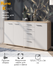 Комод Home Kraft NOVA, ЛДСП, 138х74х34 см, роликовые направляющие