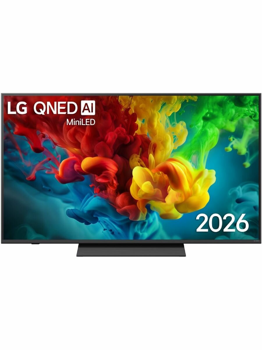 Телевизор LG 55" 55QNED83B6A. ARUG, Smart TV, QNED, Mini LED, 4K UHD, черный