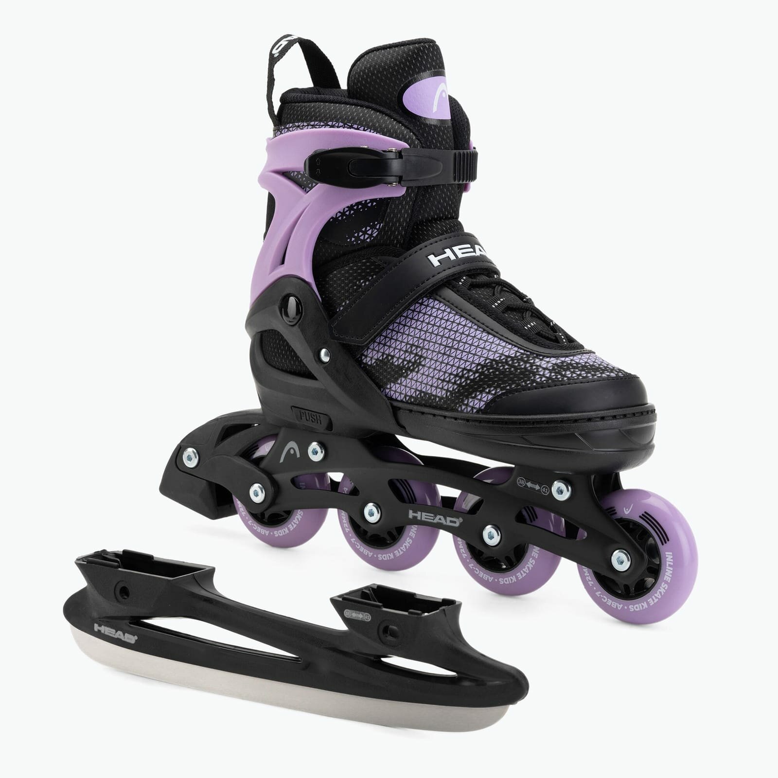 DECATHLON Ролики HEAD Galaxy 2в1, фиолетовый, 38/41