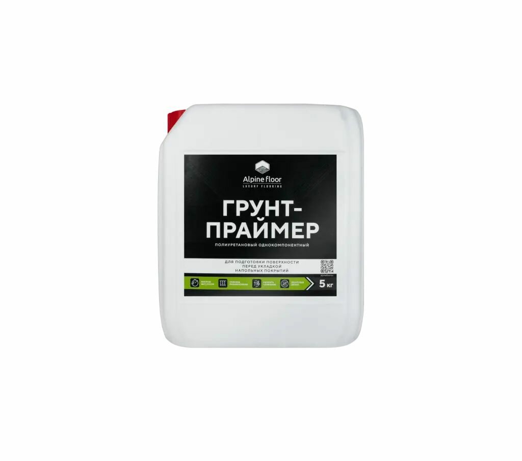 Полиуретановый однокомпонентный грунт-праймер Alpine floor 5 кг