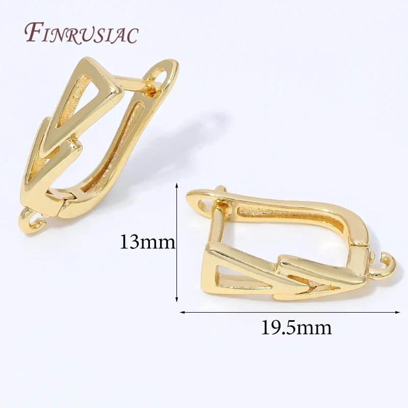 Швензы для сережек FINRUSIAC, Rhodium Plated, 1 пара