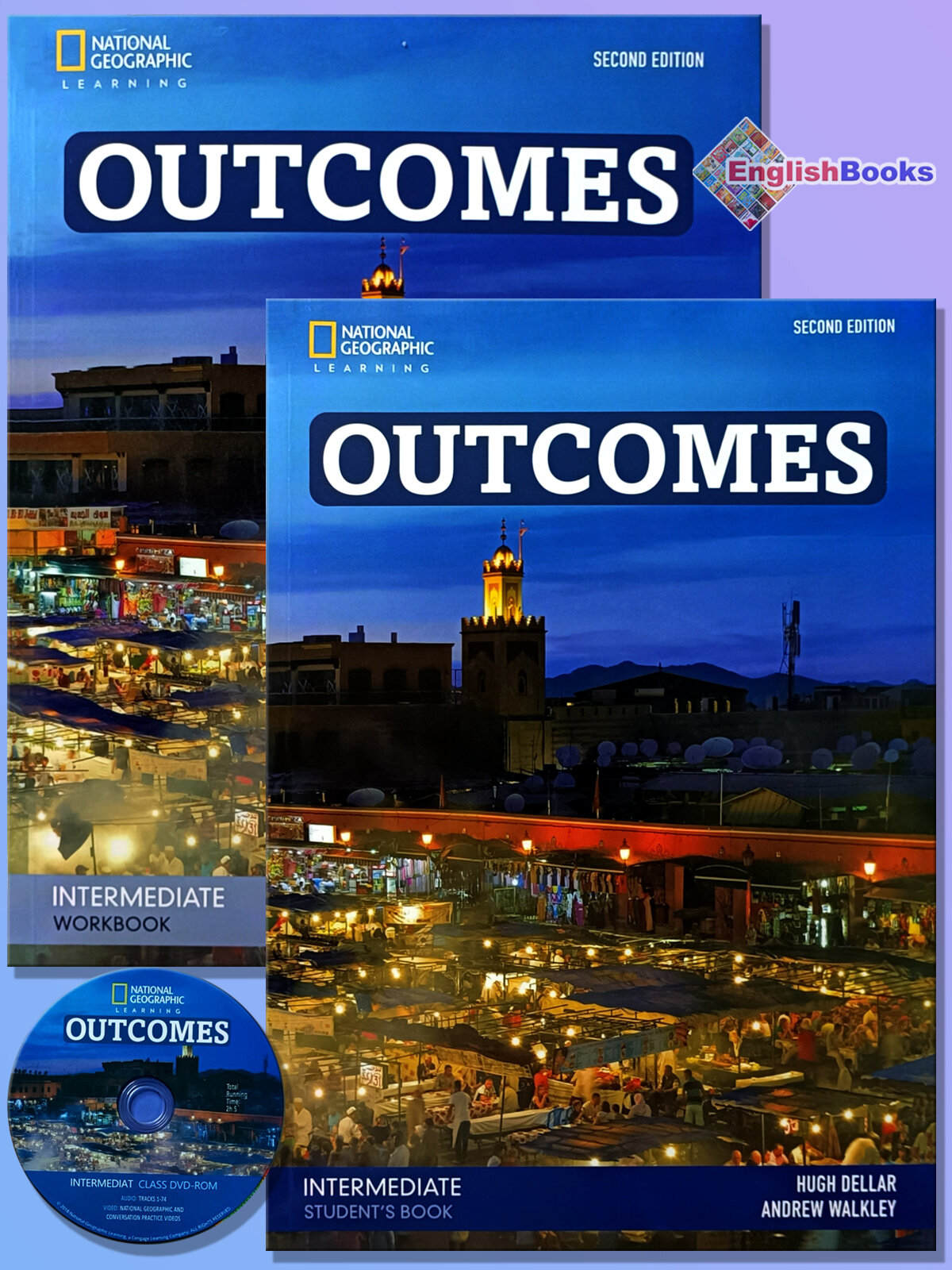 Outcomes Intermediate, Second Edition, комплект ( Учебник, Рабочая тетрадь, Диск )