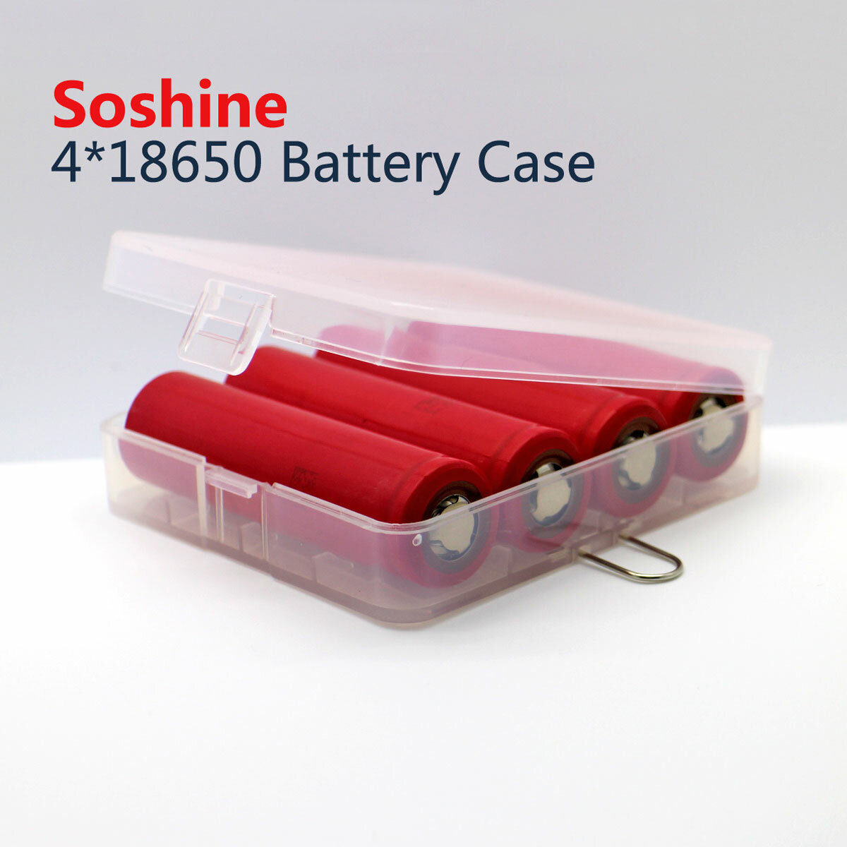 Бокс для 4-х элементов 18650 Sochine SBC-017/Пластиковый футляр для аккумуляторов