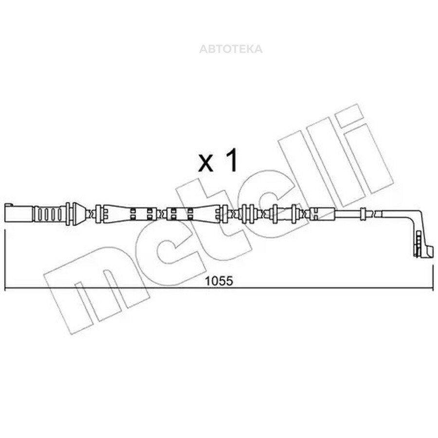 Датчик износа торм. колодок BMW 7(F01) 08- задн. METELLI SU283