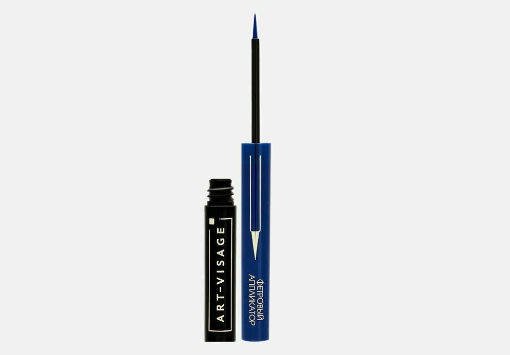 Подводка для глаз ART-VISAGE INK LINE, синяя, матовая, жидкая