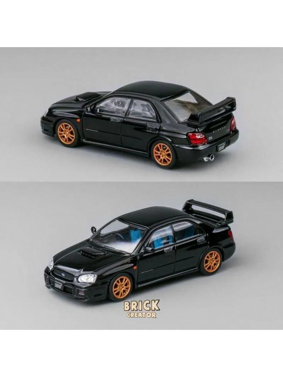 Миниатюрная модель автомобиля из литого металла Субару Импреса WRX STi модель автомобиля Игрушки 1:64 Subaru Impress WRX STi