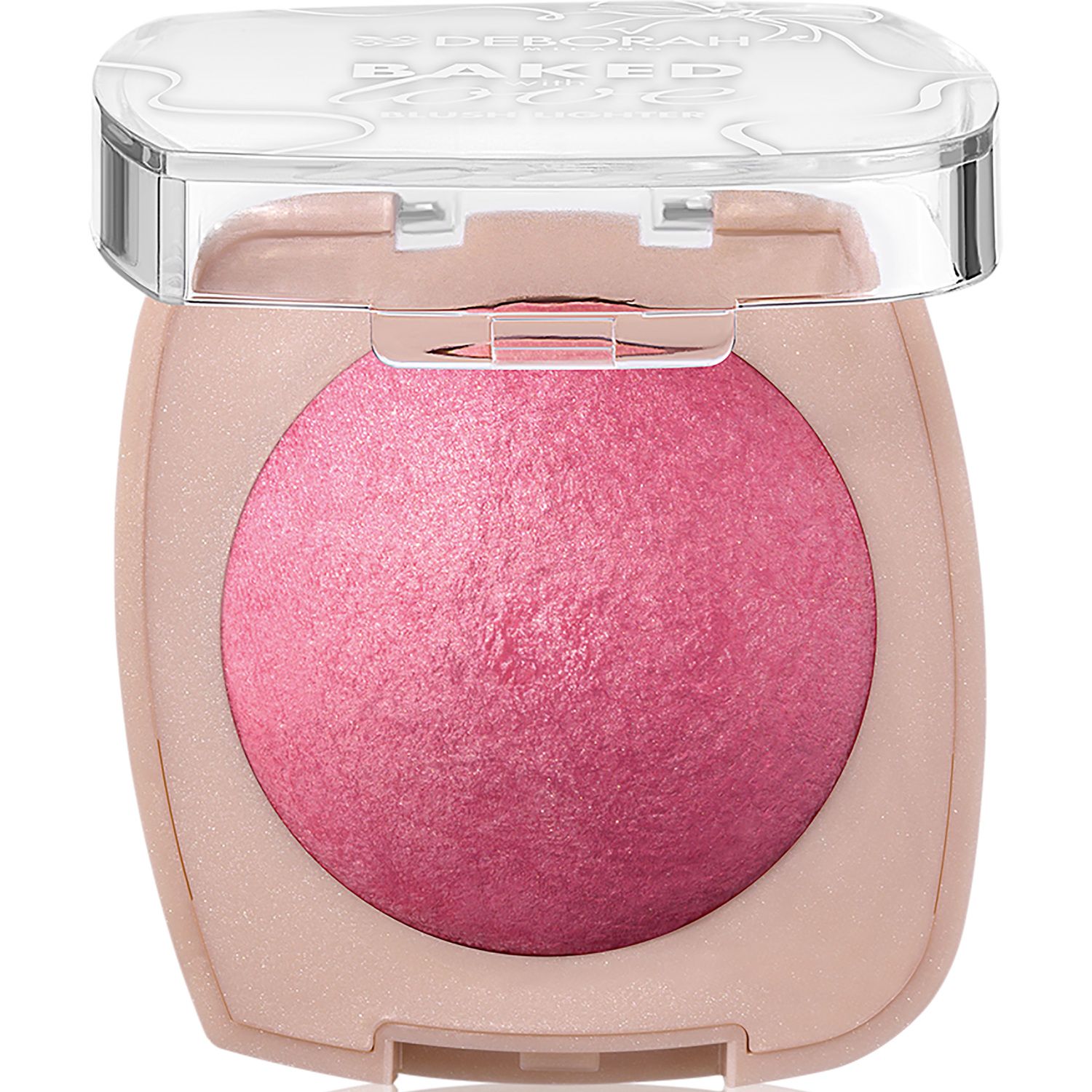 DEBORAH MILANO Запеченные румяна для лица Тон 06 Ярко-розовый неон с хайлайтером BAKED BLUSH LIGHTER