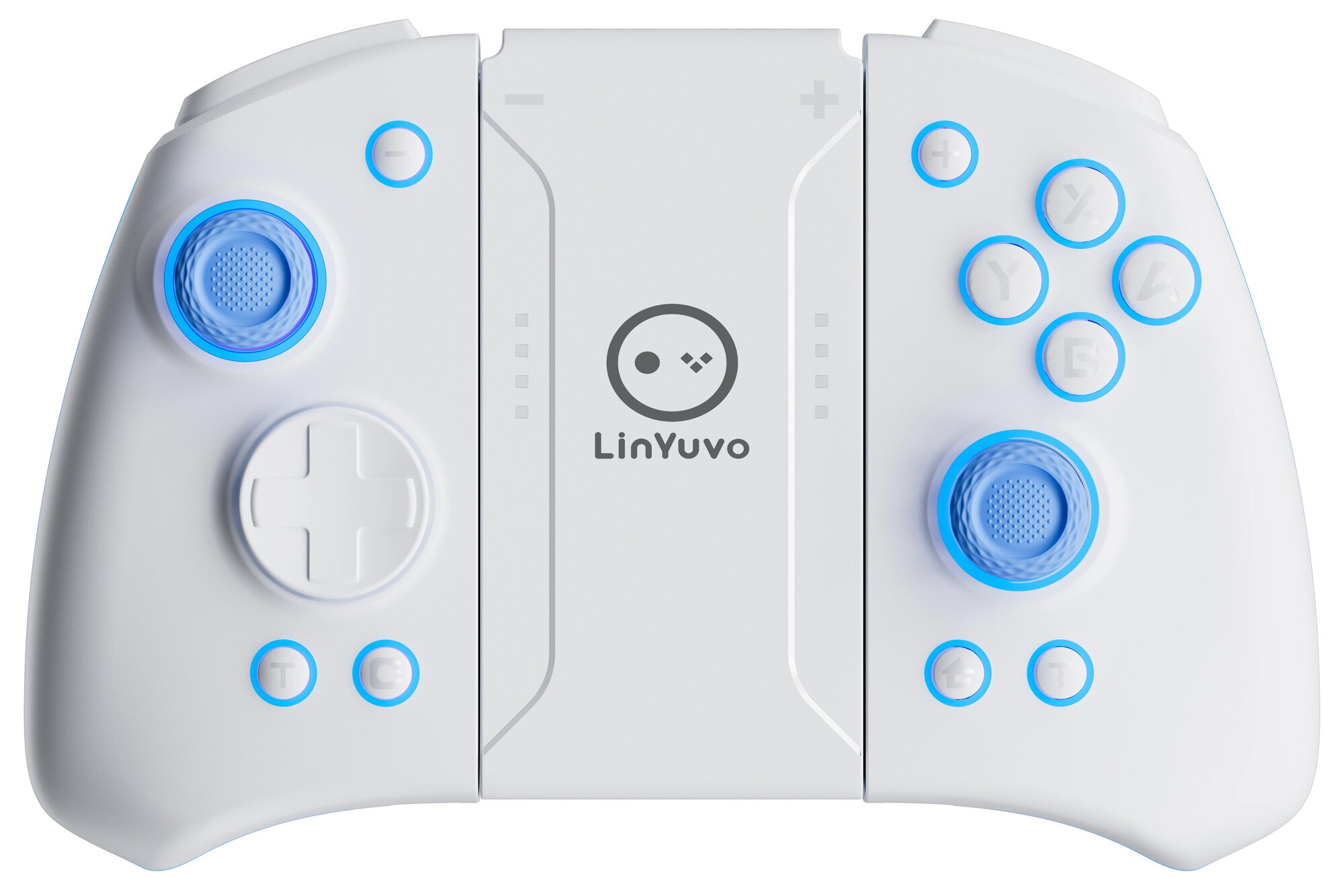 Игровой контроллер LinYuvo KS33 для Nintendo Switch Голубой, White Blue