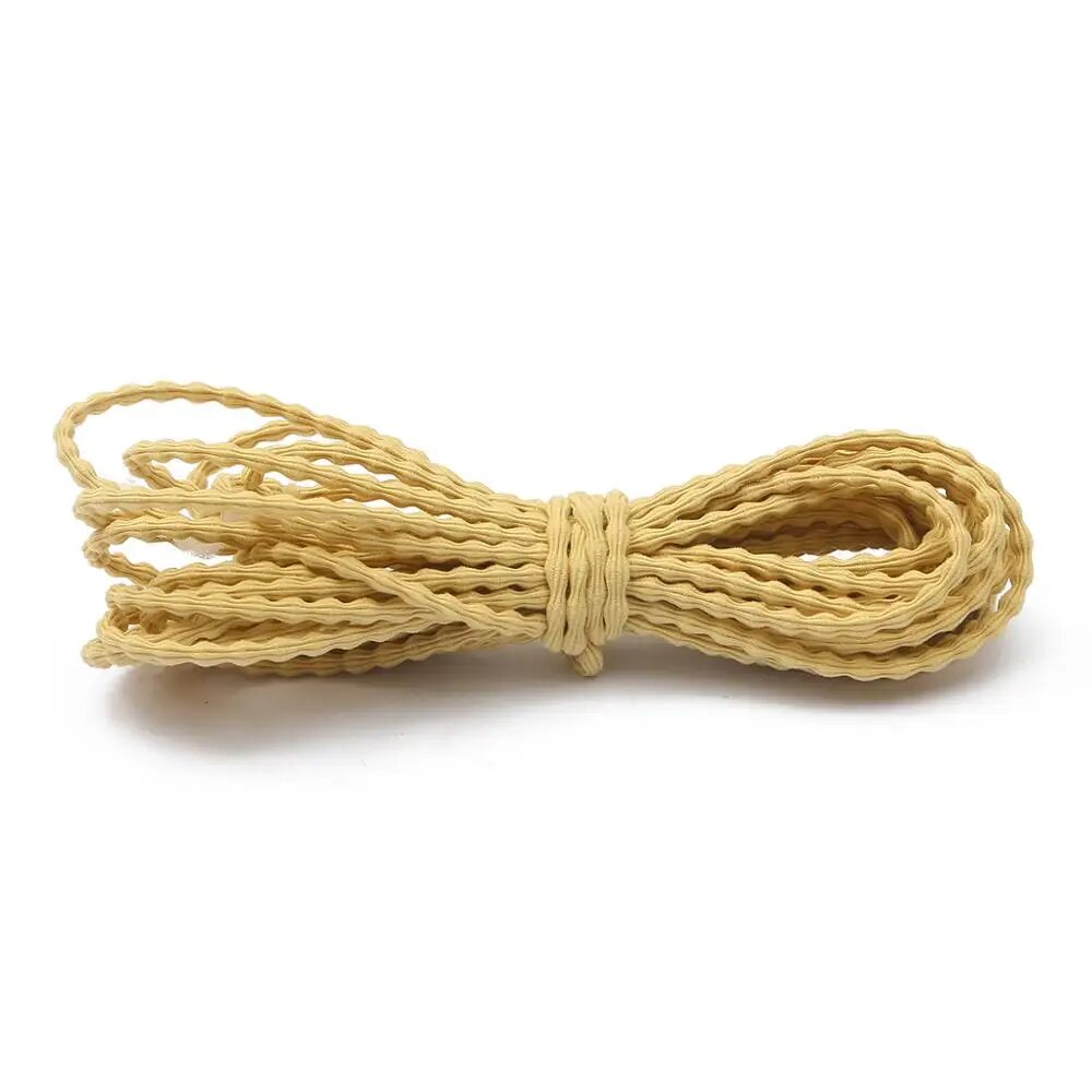 Эластичная лента Nylon 3мм 5 метров Бежевый, ginger yellow