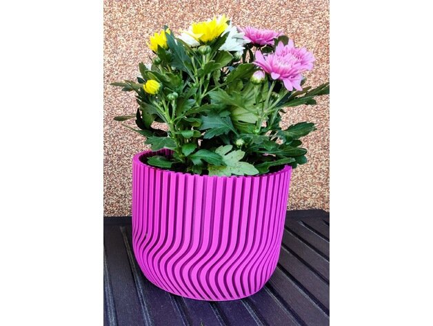 Ваза декоративная дизайнерская, 3D-печать, 3DOPRU арт. VASE-PR-475996