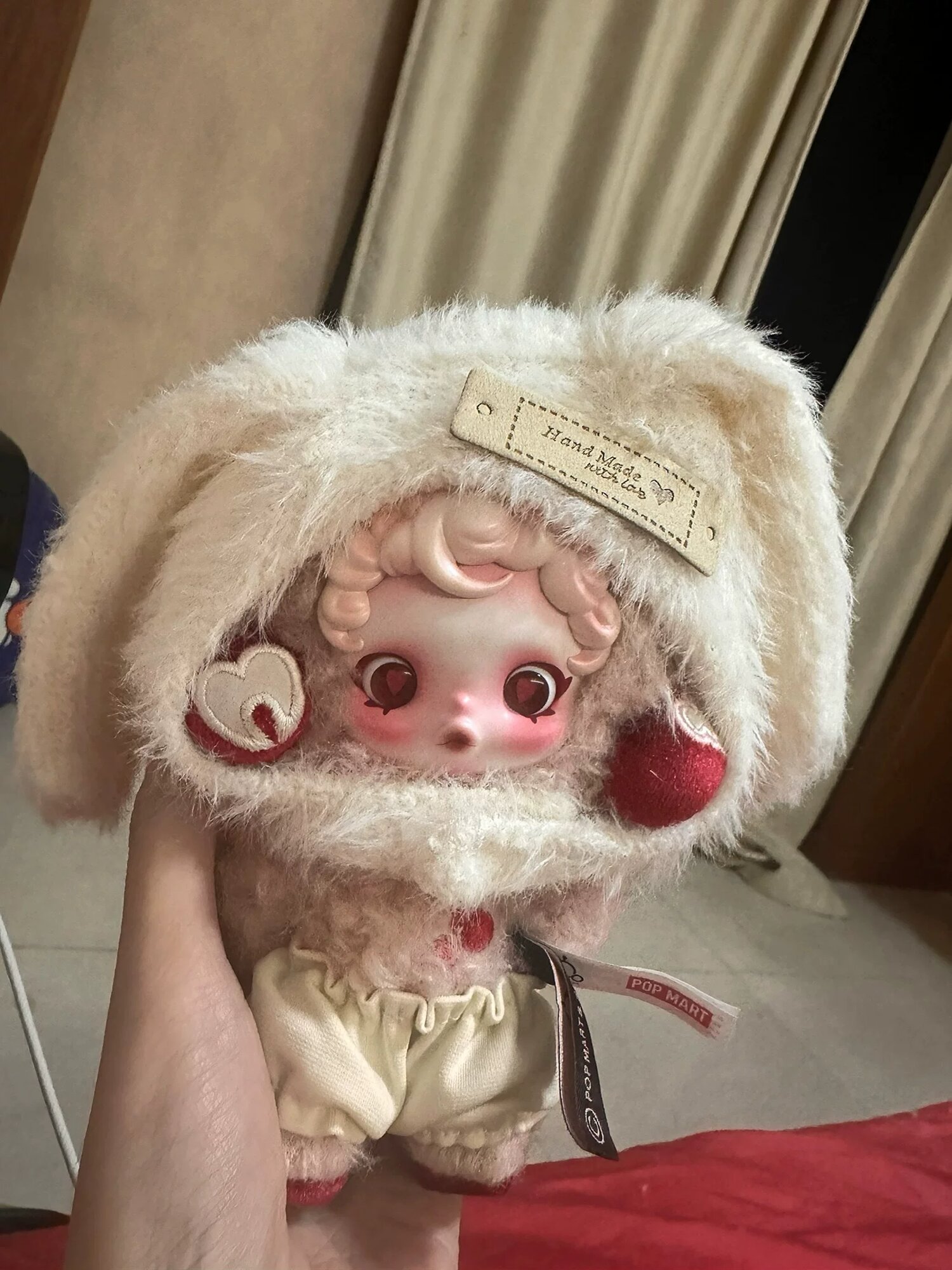 Одежда с белыми кроличьими ушами и штанами для куклы MOLLY — Только платье