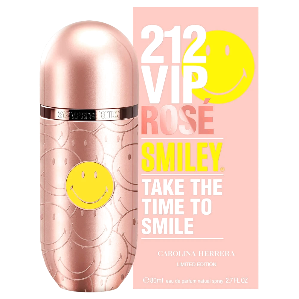 Парфюм Каролина Херрера 212 Вип Роза Смайли 80 мл женский - 212 VIP Rose Smiley
