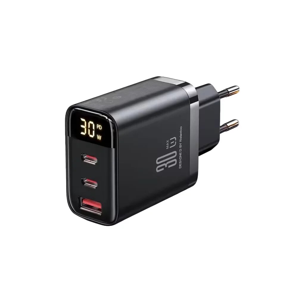 Быстрое Зарядное Устройство GaN 65 Вт С PPS PD USB Type-C QC4.0, Совместимое С iPhone 30W EU Plug
