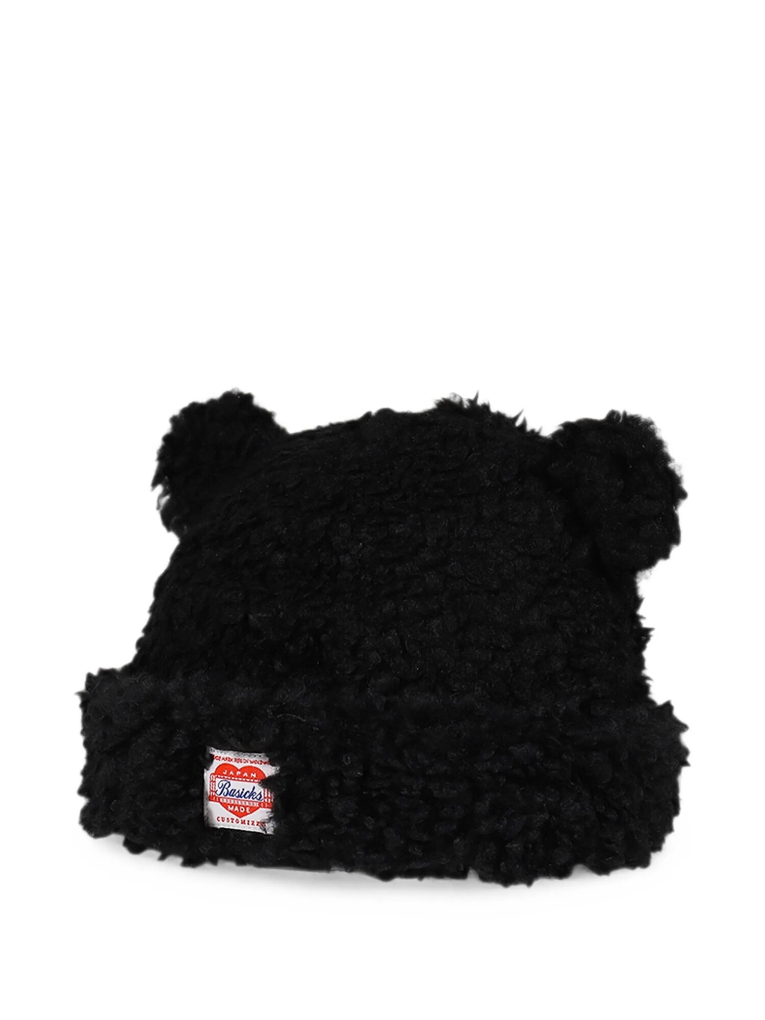 Шапка Bear beanie hat для девочек, размер S, black — фото 1