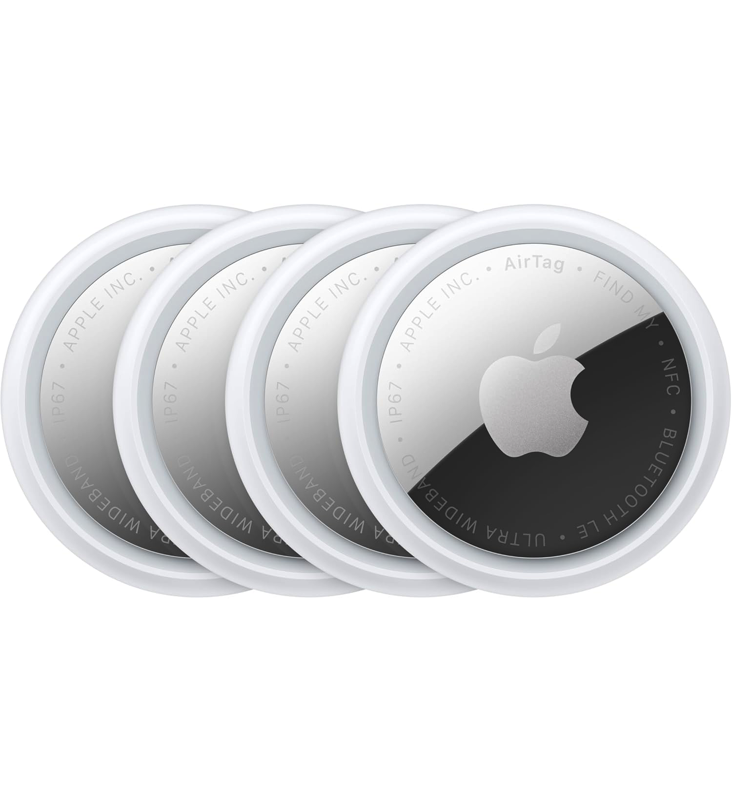 Трекер Apple AirTag 2nd Gen (4шт в комплекте, MFEA4ZM/A) Белый | White