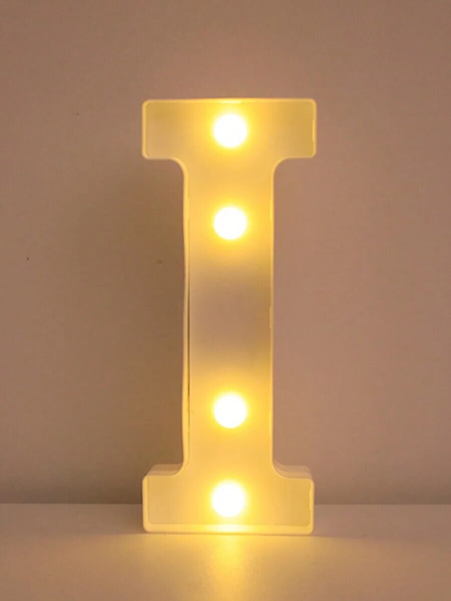LED Буква для декора 21.8 см Светло-желтый, I