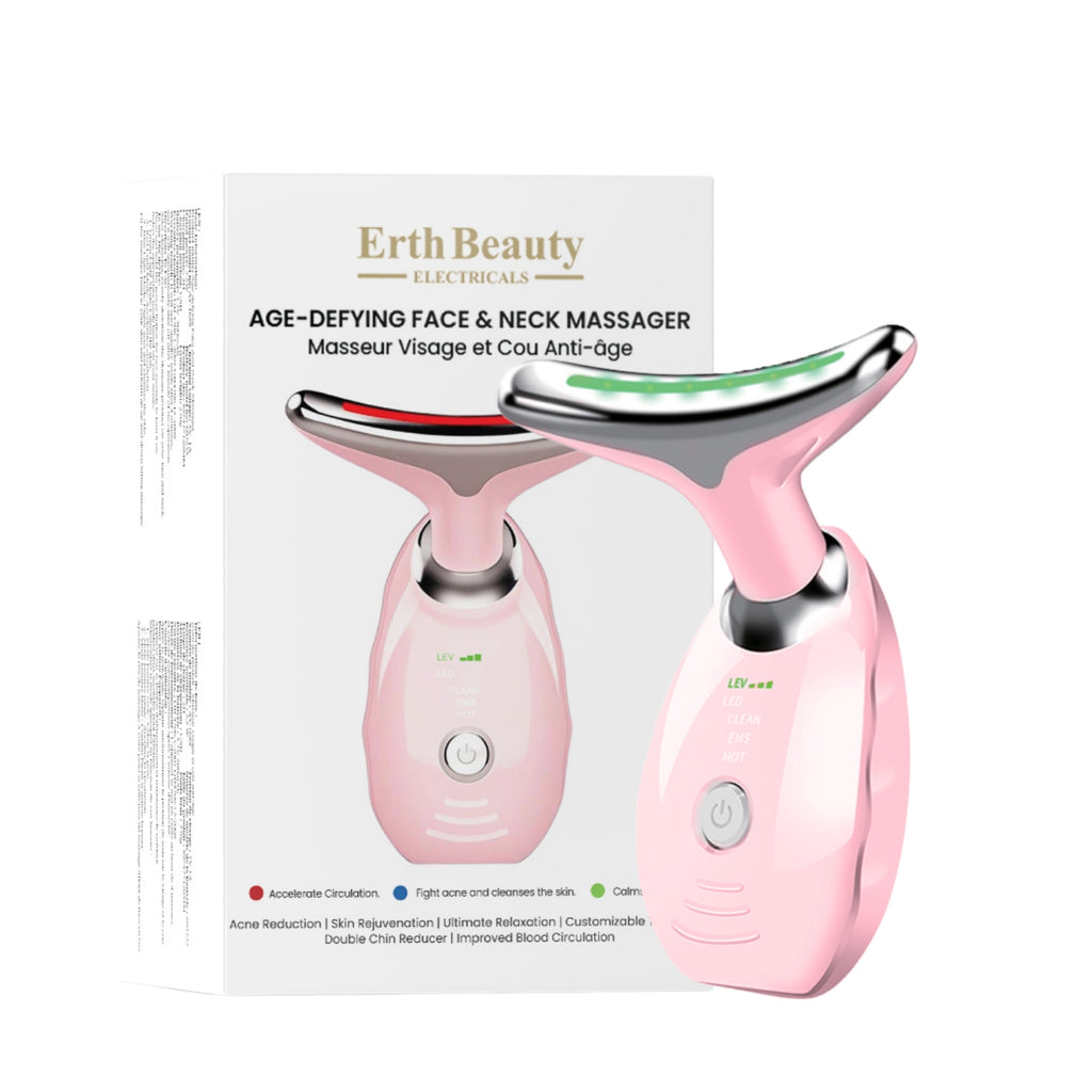 Массажер ErthSkin London для лица и шеи Age-Defying, розовый