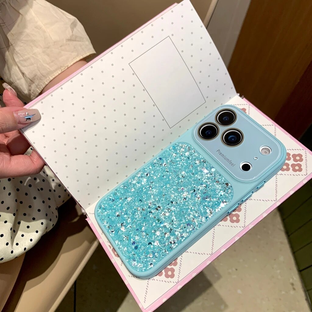 Модный чехол для iPhone 17 16 15 Pro Max с защитой камеры, iPhone17 Pro Max, Голубой, SKY BLUE