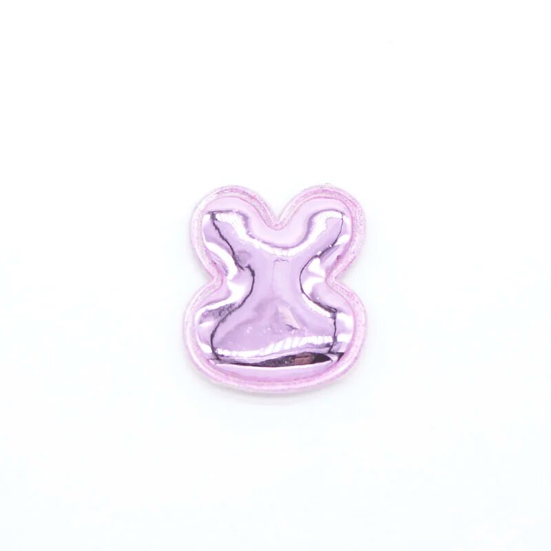 20 шт. нашивки Kawaii кролик из искусственной кожи 26*30 мм Розовый, Pink