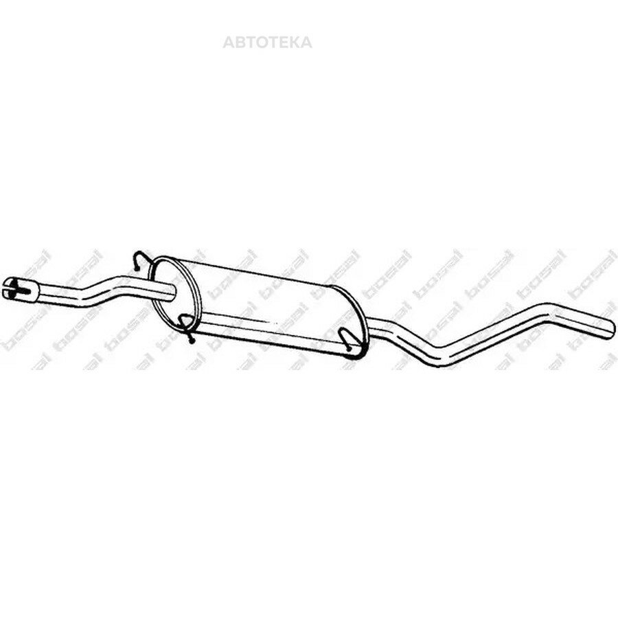Резонатор MB VITO 2.2TD 03- BOSAL 284431