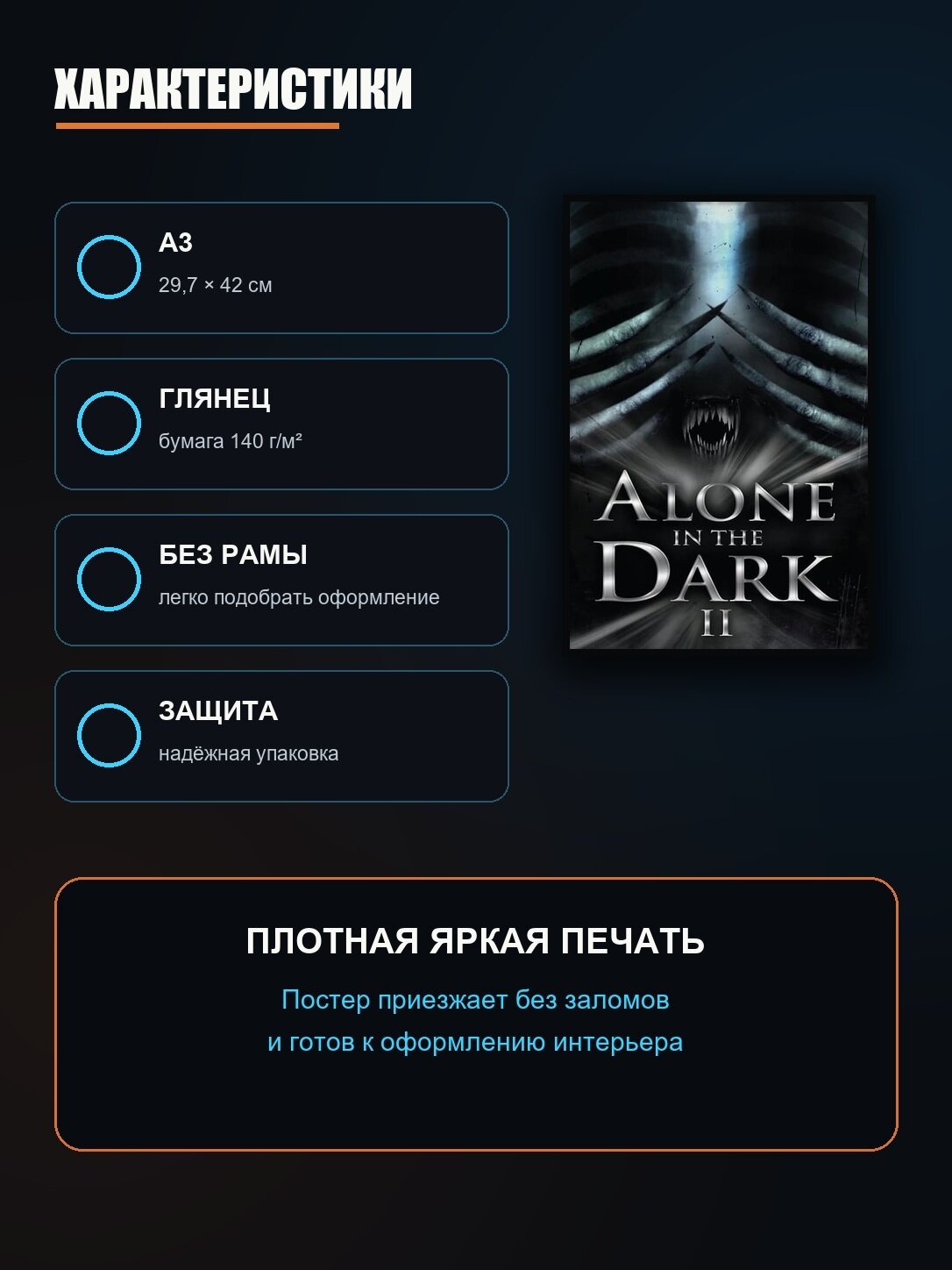 Постер Один в темноте 2 — фото 1