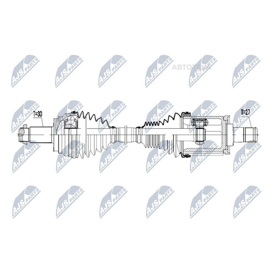 Полуось BMW E70LCI/E71LCI/F15/F16 перед левая NTY NPWBM039