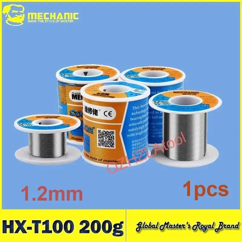 Mechanic HX-T100 Припой Для Пайки 200 Гр. 1.2 Мм, С Канифольным Сердечником