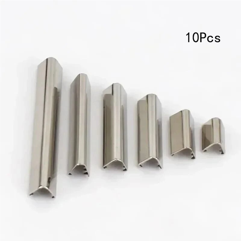 Металлические зажимы для ремня Meetee 10-60 мм 10/20 шт Серый, 45mm, Silver-10Pcs