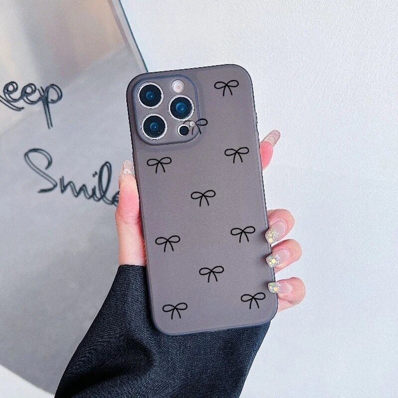 Чехол для Vivo с бантом, черный L3912